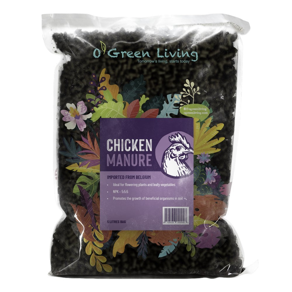 I107. OGL Chicken Manure 1L Bottle & 5L Bag (From Belgium) – OGL D2D